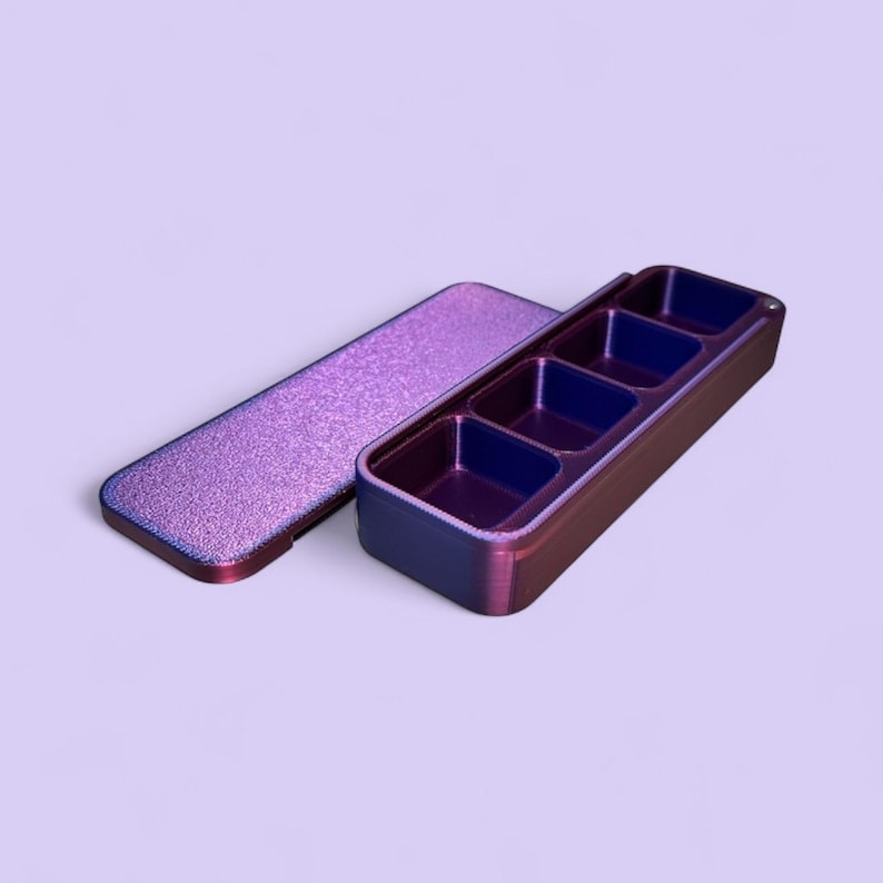 4 Slot Pill Container, 4 Day Travel Pill Box - Etsy