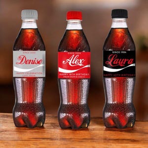 Personalized 2x Cola Bottle Label, Custom Soda Label, Unique Drink ...