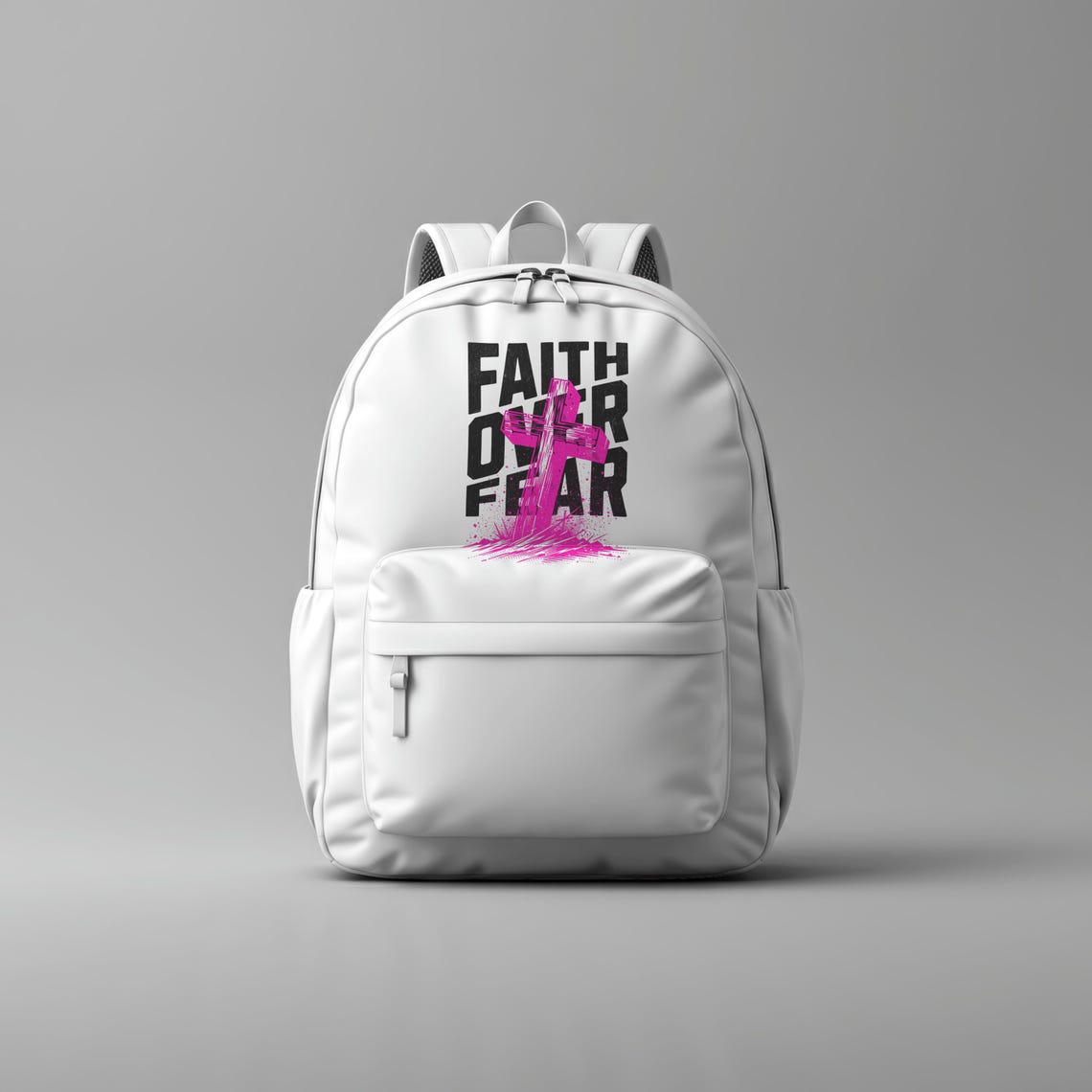 Faith Over Fear Cross SVG: Christian Bible Verse Design (digital ...