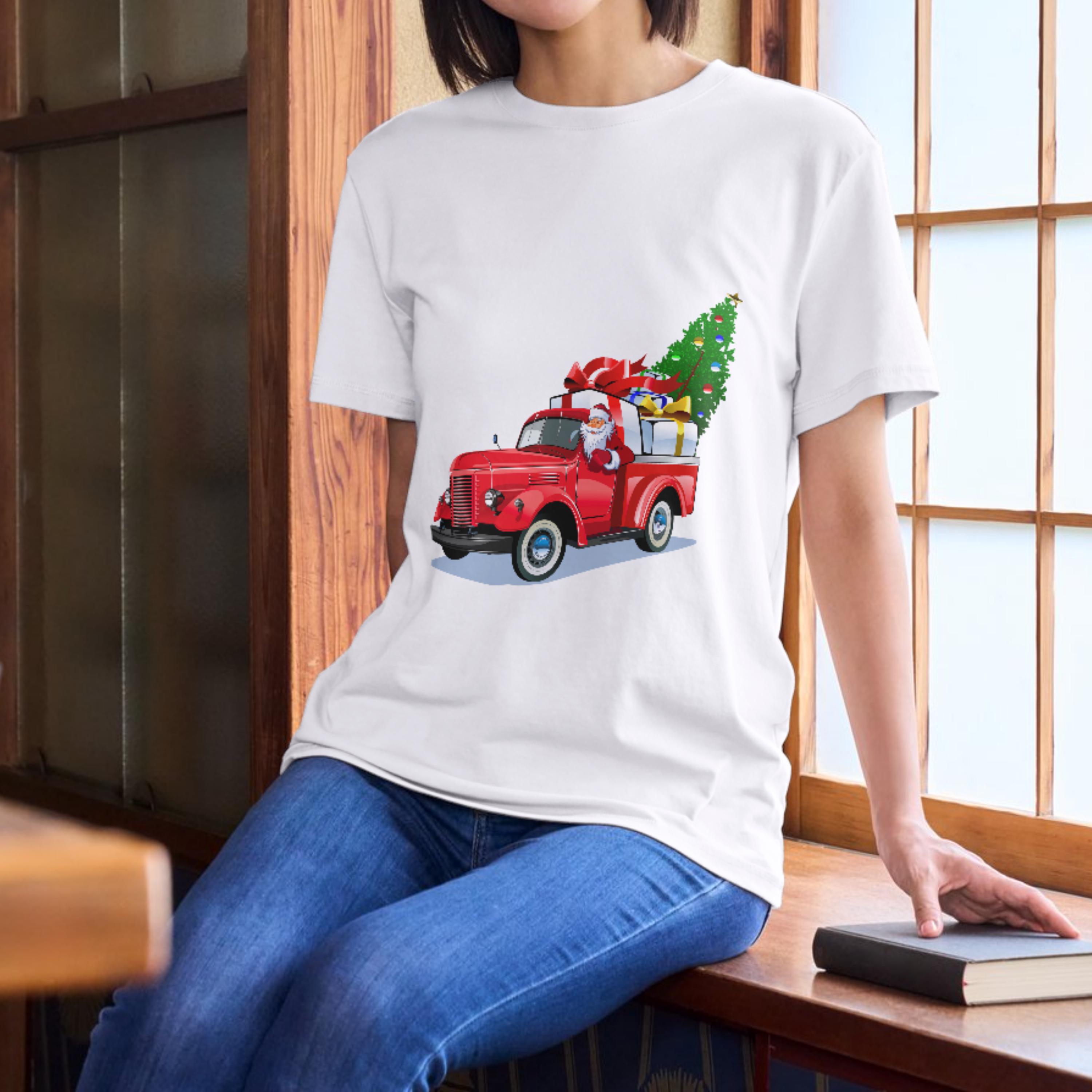Vintage Red Truck Christmas SVG Bundle: Holiday Clipart (digital ...