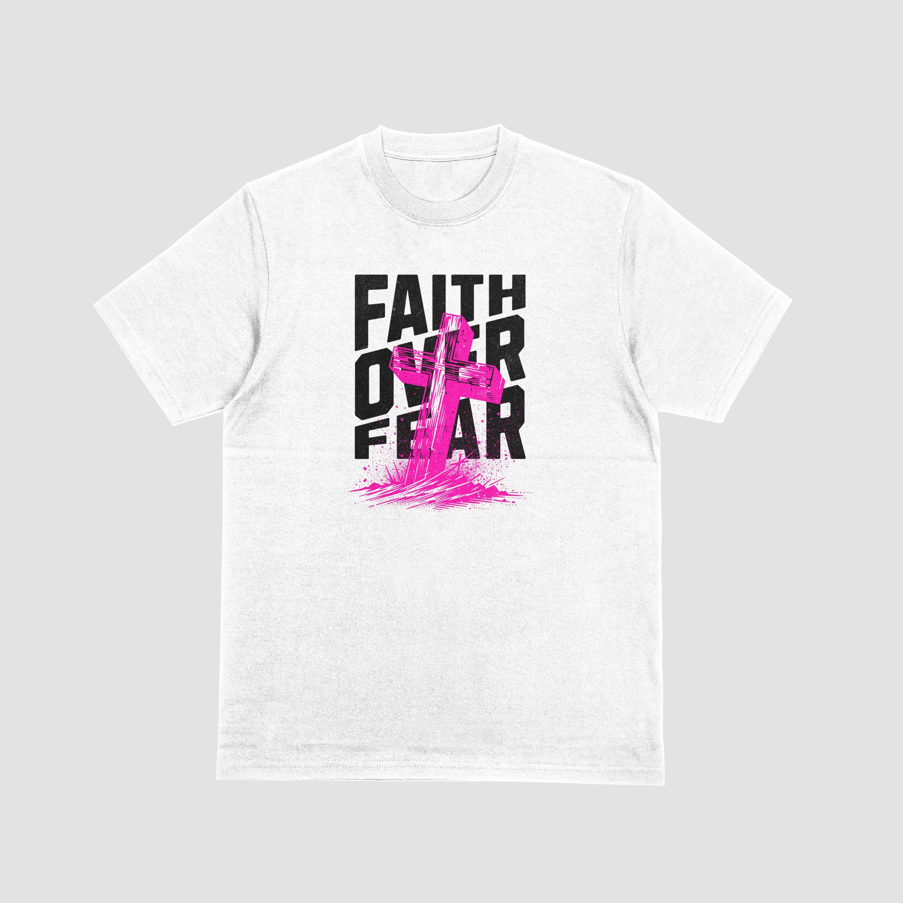 Faith Over Fear Cross SVG: Christian Bible Verse Design (digital ...
