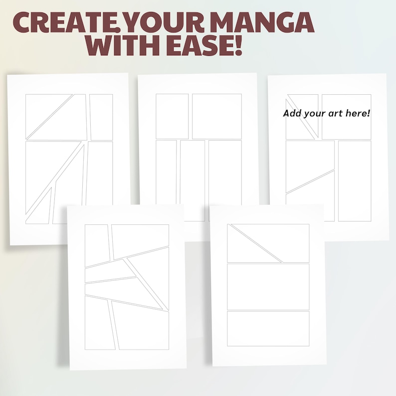 100 Manga Layout Templates – A4 Professional Comic Page Bundle ...