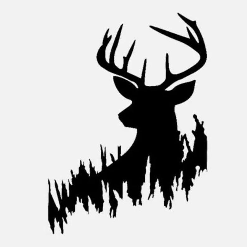 Whitetail Deer Car Window Vinyl Decal Hunting Outdoors Sticker - Etsy