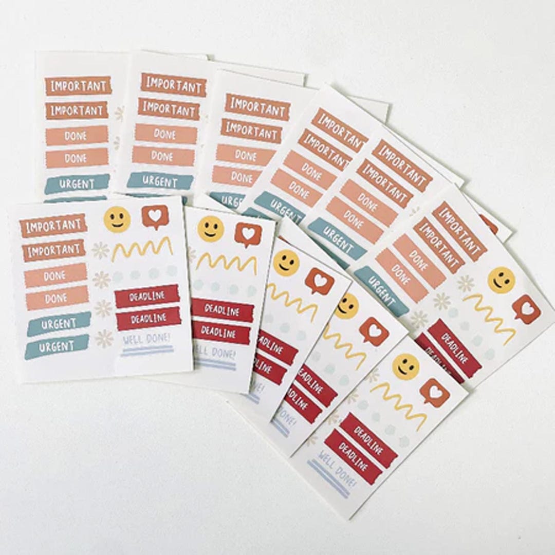 Cute Planner Stickers for Bullet Journals & Organizers (50 Pcs Bundle ...