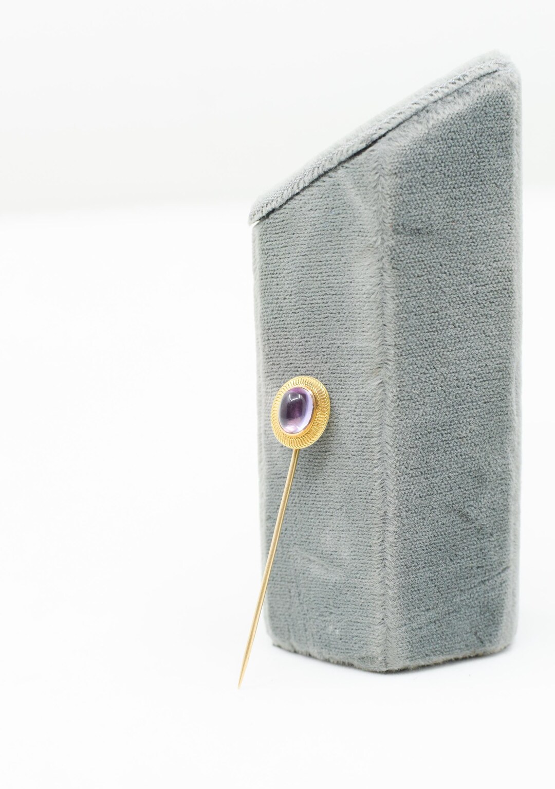 Antique 14 Karat Gold and Amethyst Stick Pin - Etsy