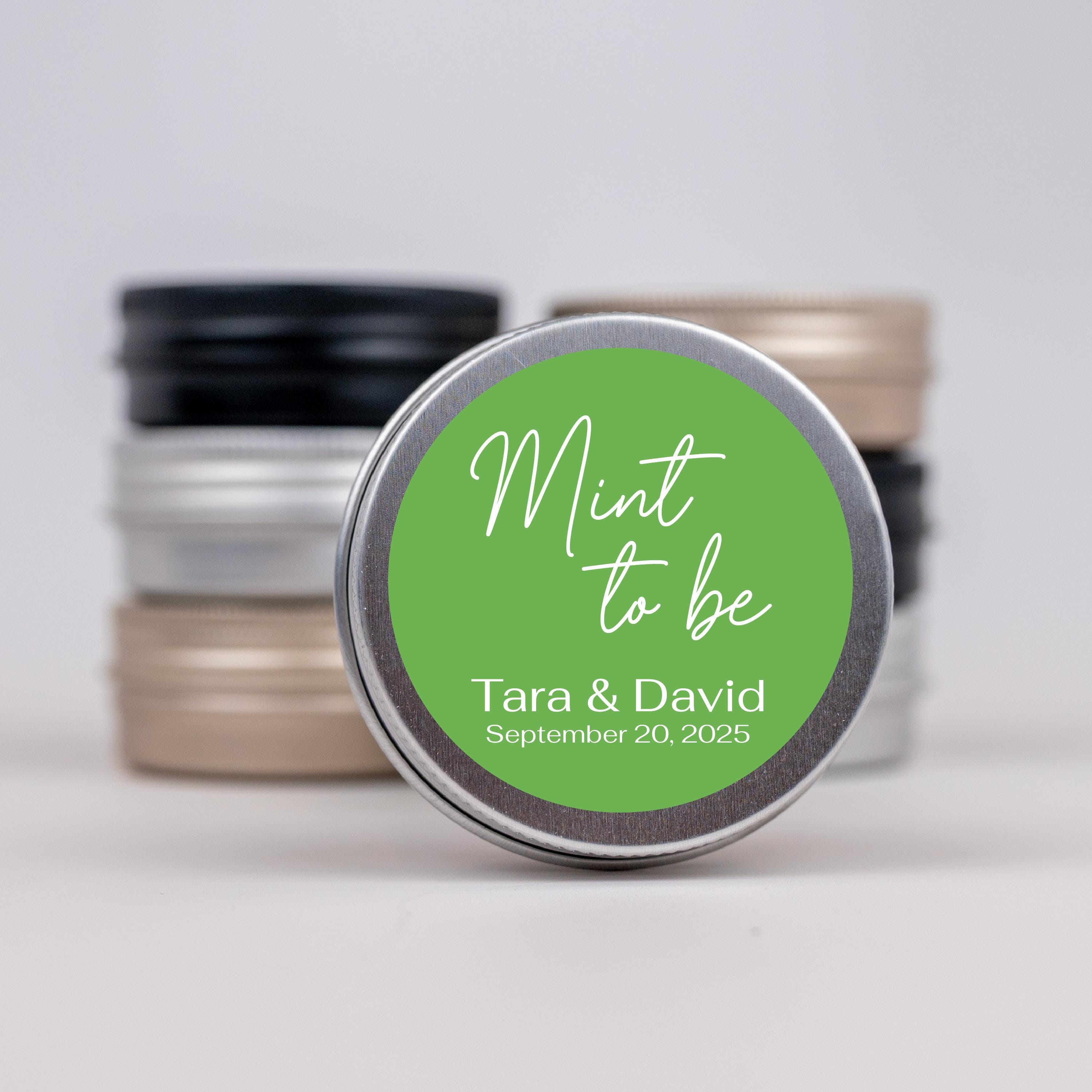 Personalized Mint Tins – Mint to Be Wedding Favor, Custom Event Dates ...