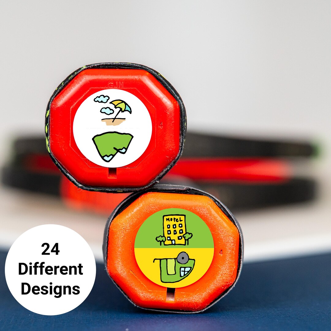 Tennis Racquet Spin Stickers - Fun Team Gift, Match Starter (2 Pack) - Etsy