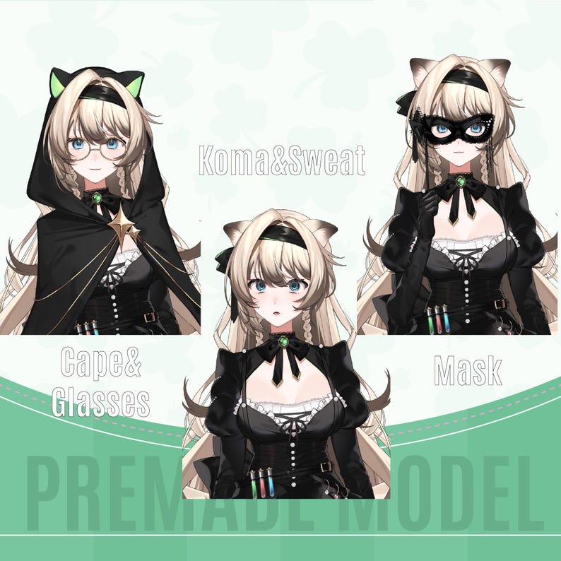Neko | Live2d Model Premade | 10+toggles | VTS | - Etsy