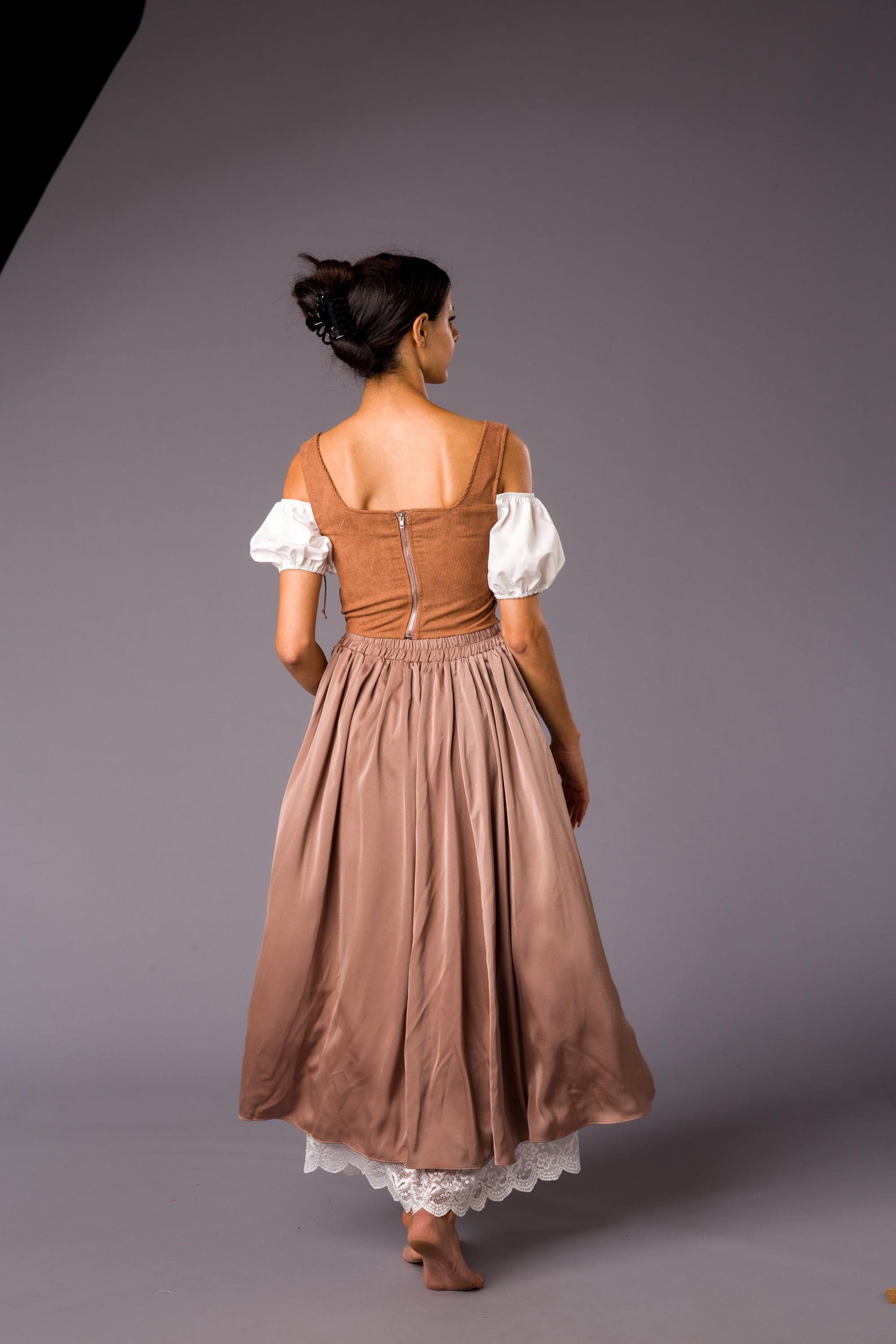 Fairy Medieval Renaissance Elven Dress, Cottage Core Costume, Larp ...