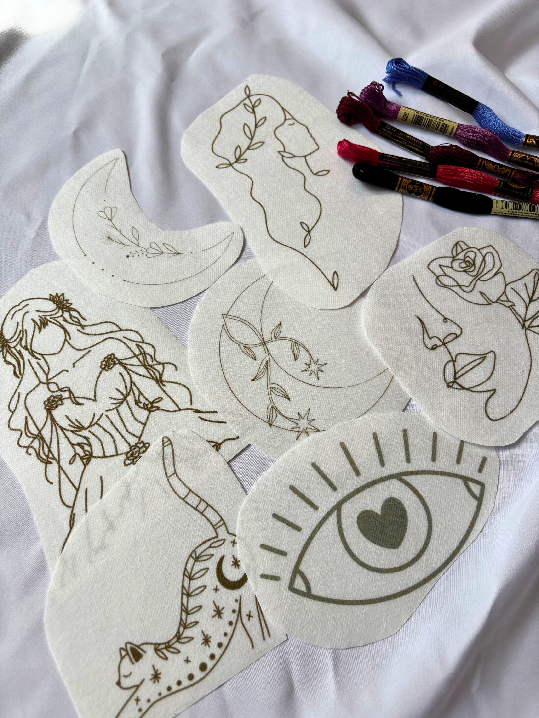 Goddess Stick and Stitch Embroidery Designs - Etsy