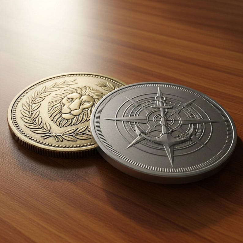 Custom Metal Coins: Logo Medallions, 1 Inch Challenge Tokens, Collector ...