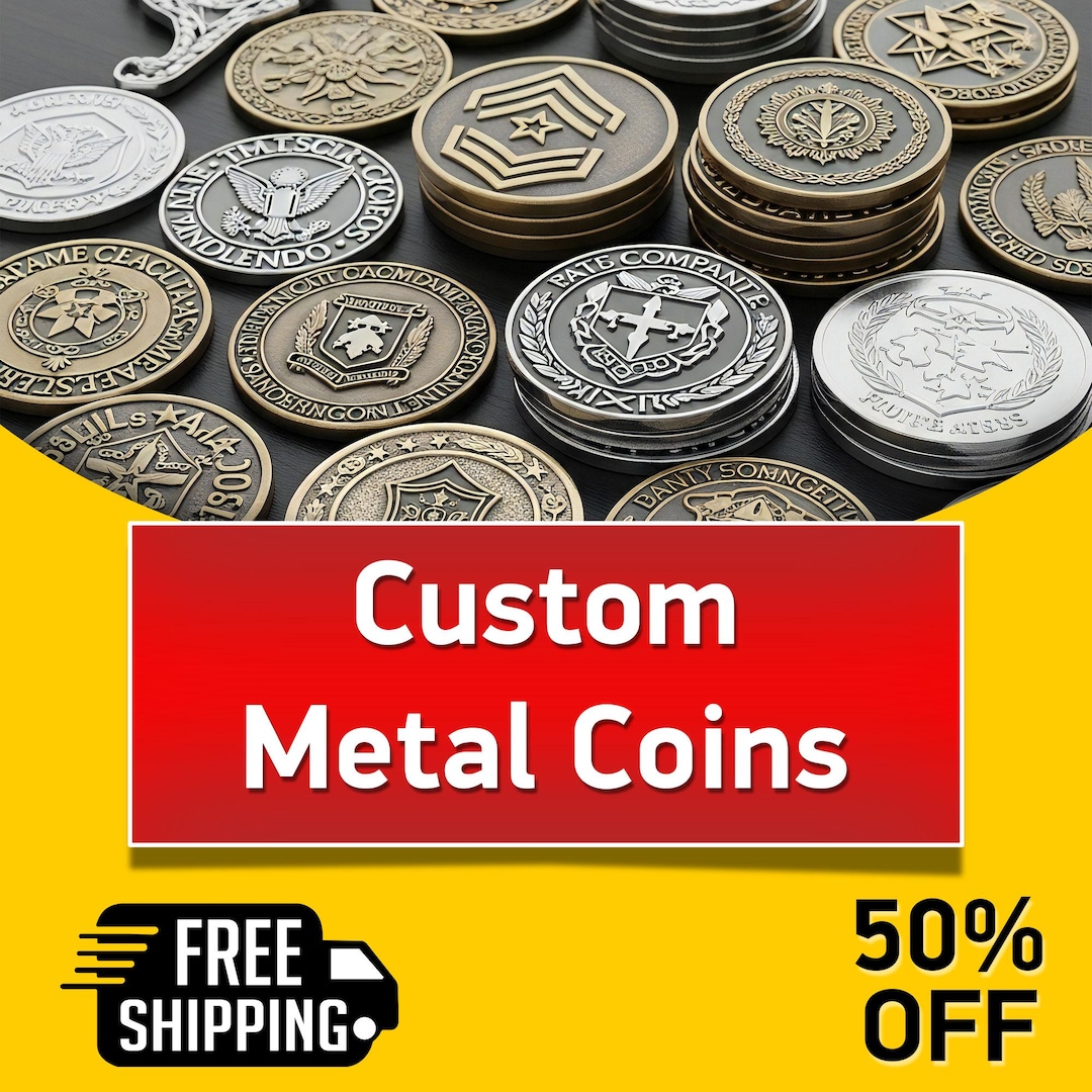 Custom Metal Coins: Logo Medallions, 1 Inch Challenge Tokens, Collector ...