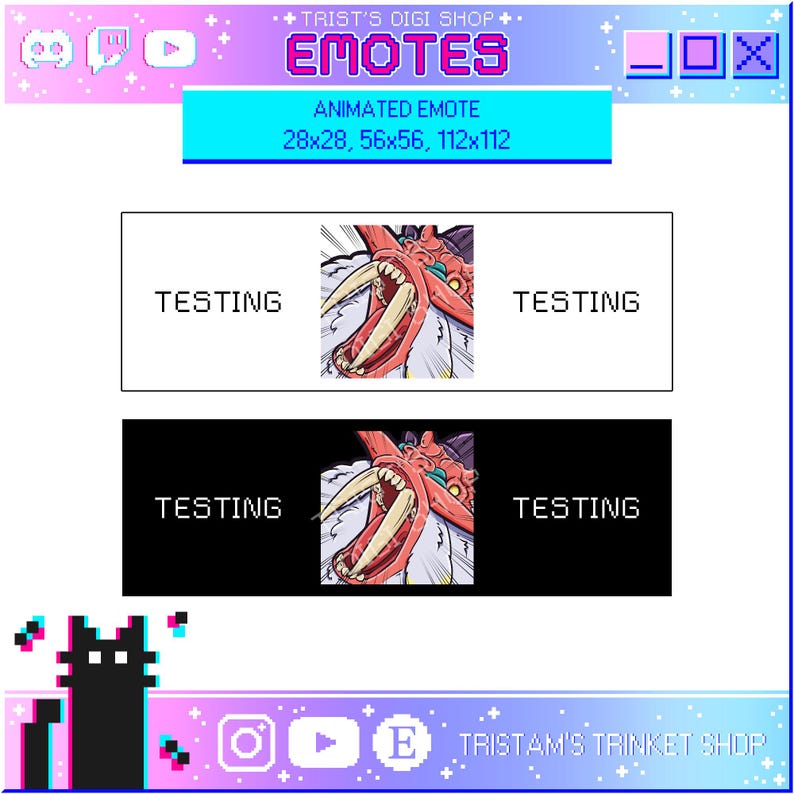 MHW Blangonga Scream Animated Emote for Twitch Discord Youtube | MH ...