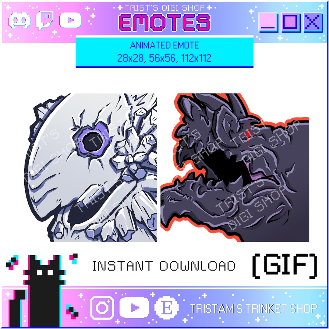 MHW Zoh Shia Scream Animated Emote for Twitch Discord Youtube | MH ...