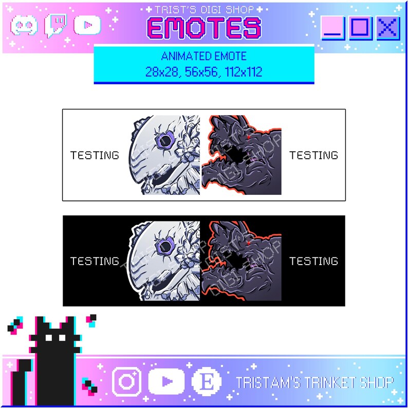 MHW Zoh Shia Scream Animated Emote for Twitch Discord Youtube | MH ...