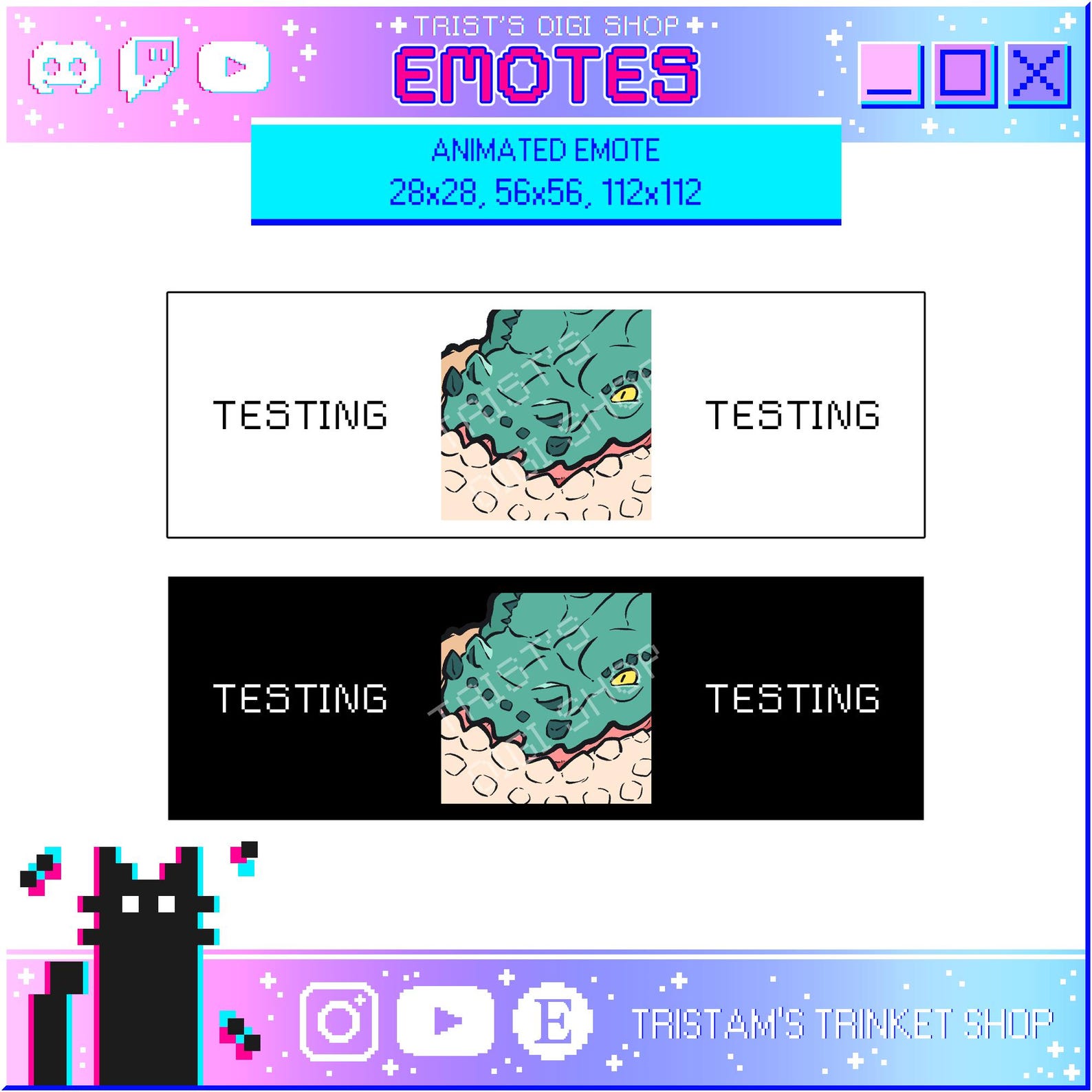 MHW Chatacabra Lick Animated Emote for Twitch Discord Youtube | MH ...