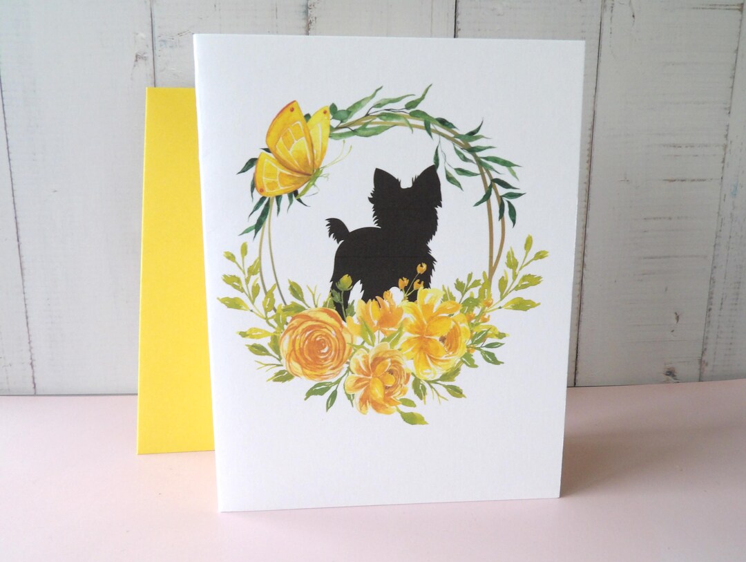 Yorkie Recycled Thank You Card Set | Birthday, Pet Loss, New Pet, Cards ...