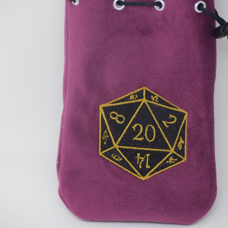 Embroidered Dice Bag - Etsy