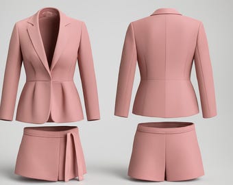 Women’s Tailored Suit Sewing Pattern PDF | Notched Lapel & Flattering ...