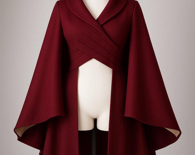 Digital Sewing Pattern - Elegant Medieval Renaissance Cape, Crossed Cut ...