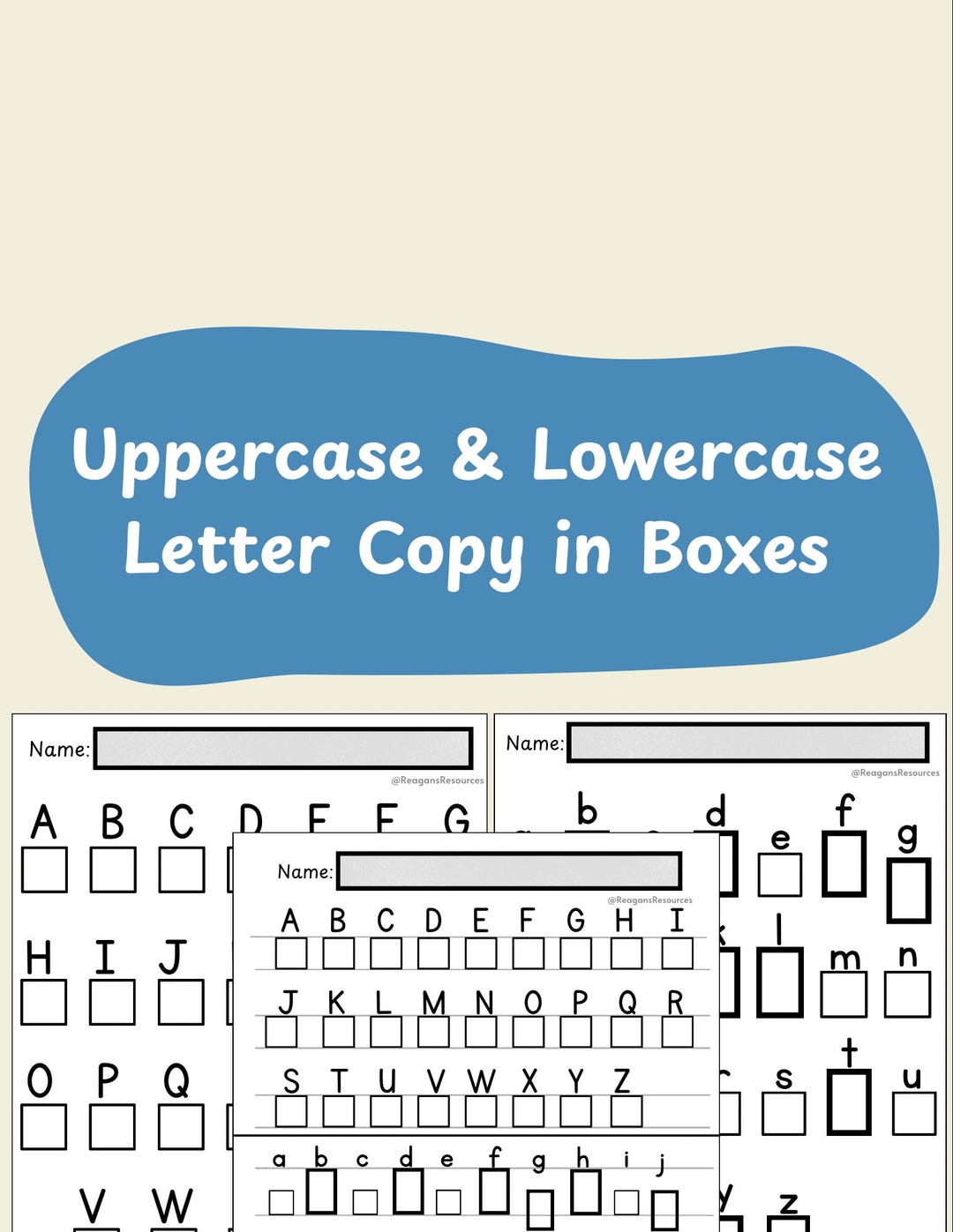 Upper & Lowercase Letter Copy | Visual Motor | Fine Motor ...