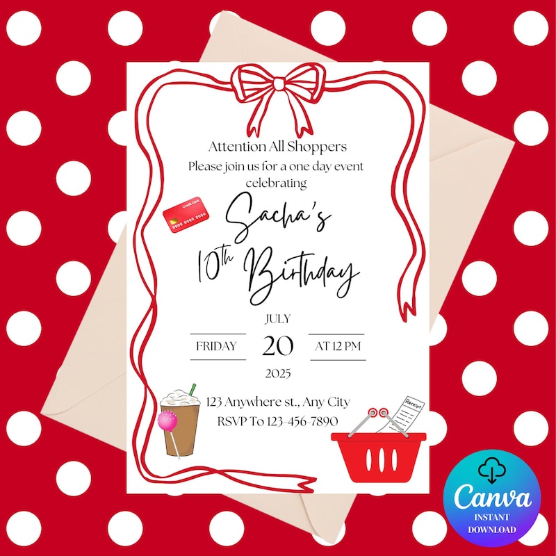 Red Store Birthday - Etsy