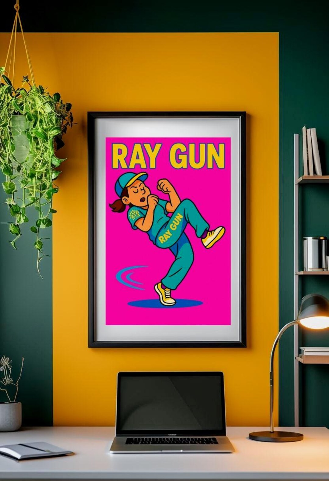 Ray Gun | Olympic Breakdancer Art Print | Digital Download Poster ...