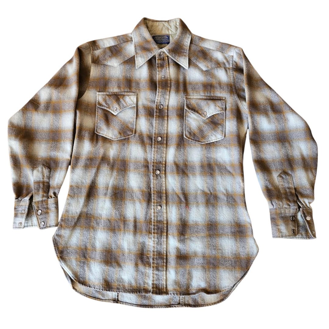 1960s Pendleton Wool Board Shirt - Size MED - Etsy