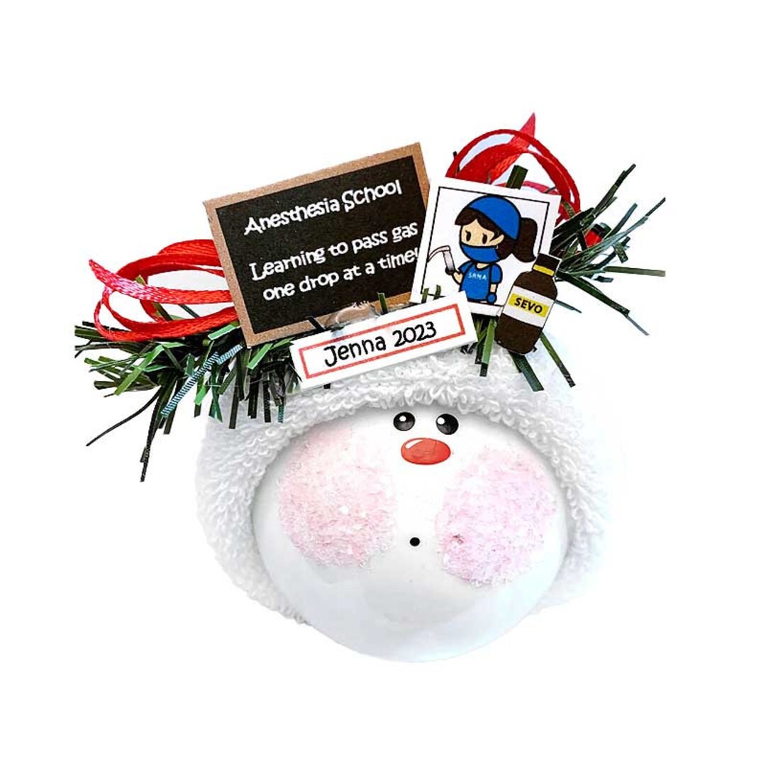 Nurse Anesthetist Student Christmas Ornaments Anesthesiologist ...