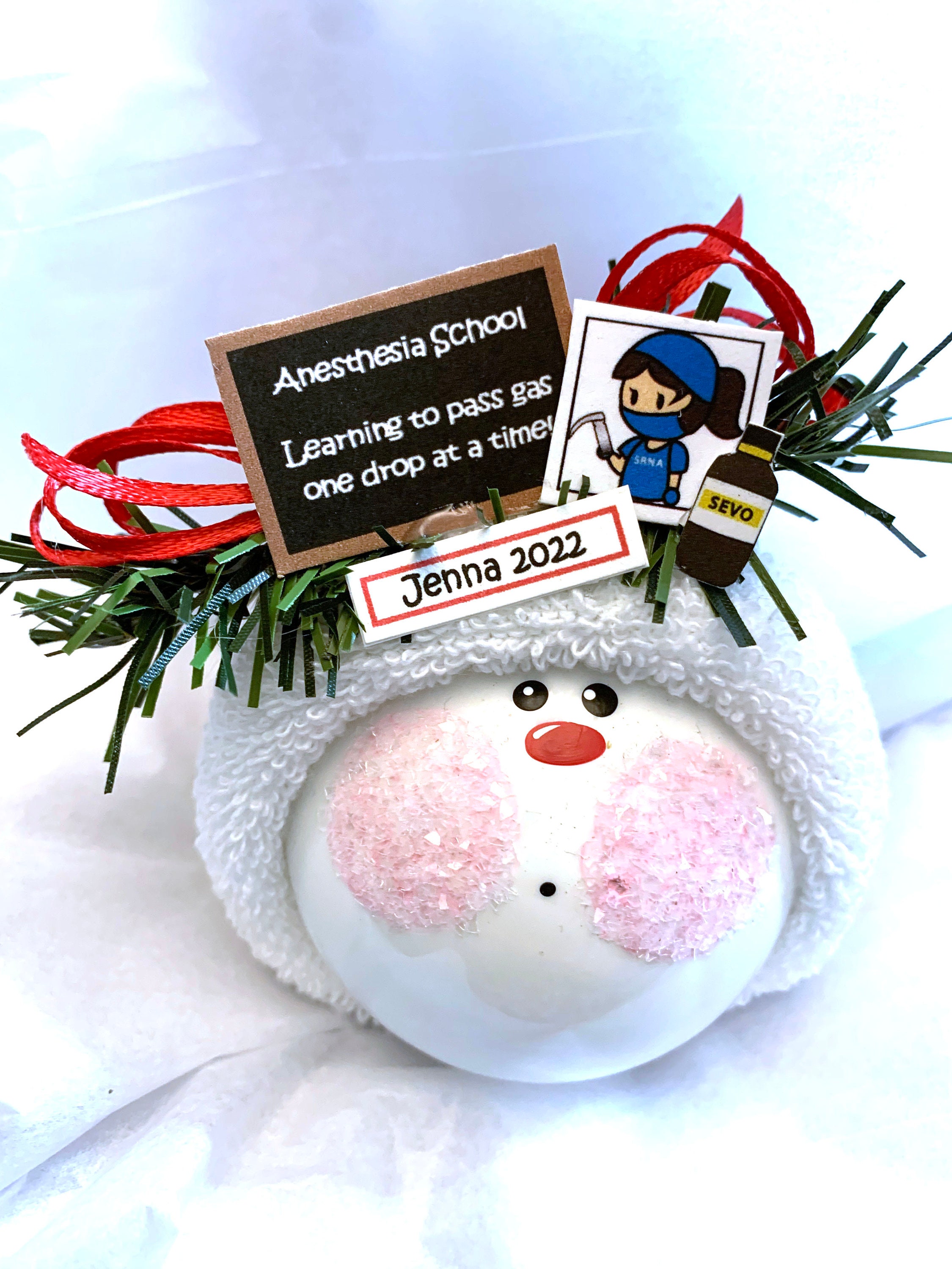 Nurse Anesthetist Student Christmas Ornaments Anesthesiologist ...