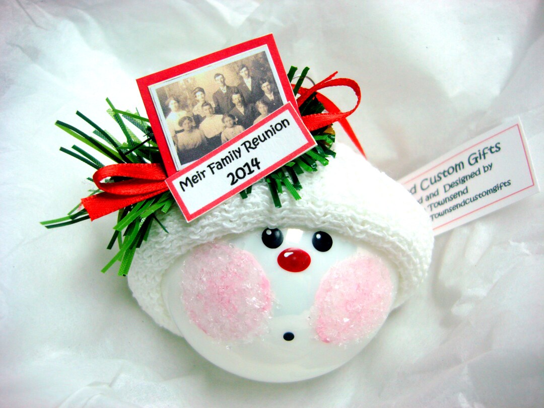 Genealogy Christmas Gift Ornaments Custom Photo Personalized by ...