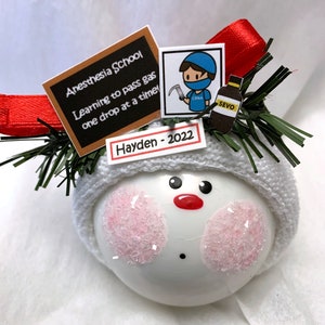 Nurse Anesthetist Student Christmas Ornaments Anesthesiologist ...