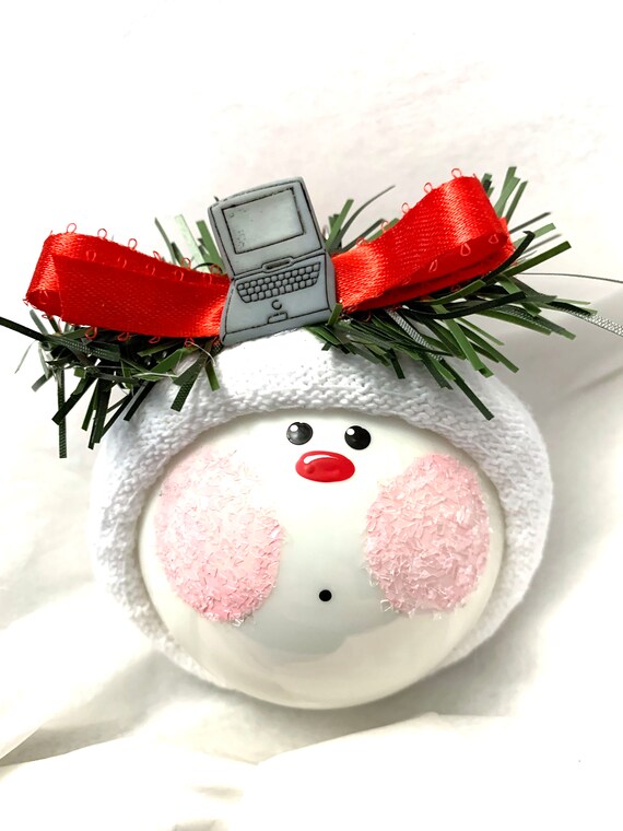Business Christmas Ornaments Laptop Computer Townsend Custom - Etsy