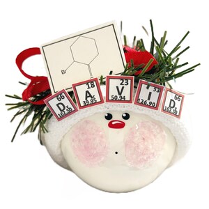 Organic Chemistry Christmas Gifts Ornament Personalized Name Periodic ...