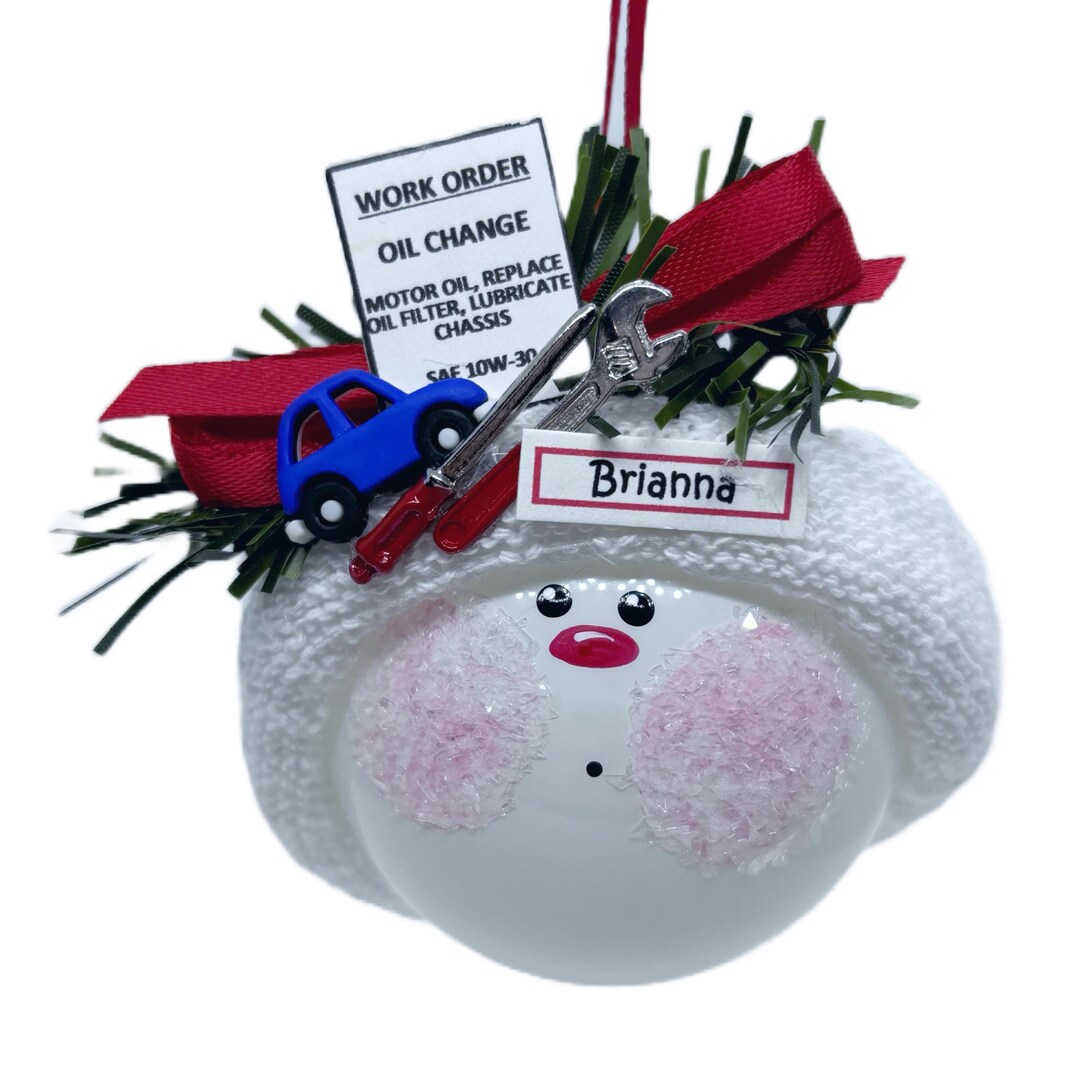 Car Mechanic Christmas Gift Ornaments Tools (may Vary) Work Order ...
