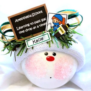 Nurse Anesthetist Student Christmas Ornaments Anesthesiologist ...