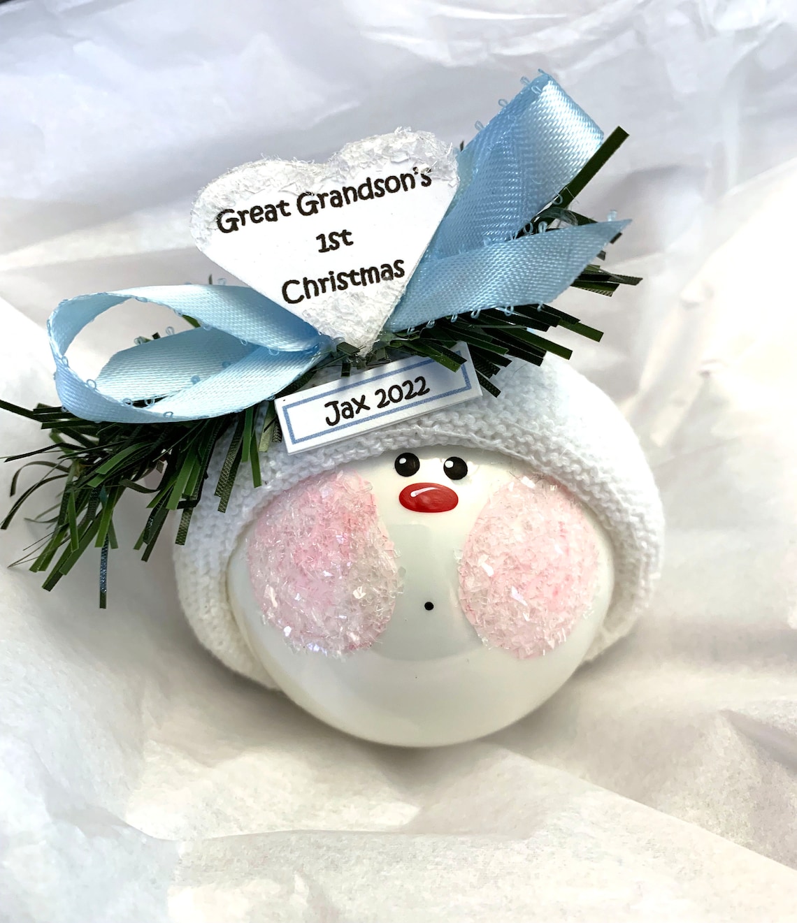 Great Grandchild First 1st Christmas Ornaments Grandson Granddaughter ...
