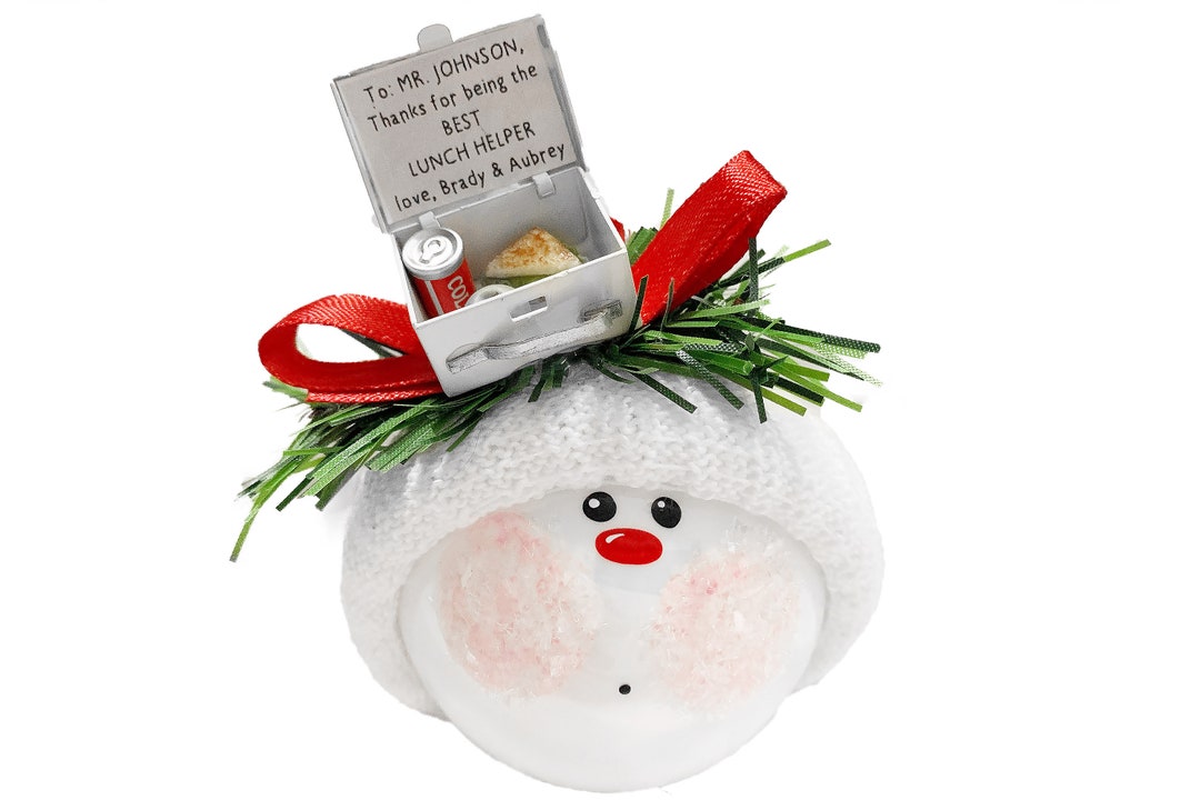 School Lunch Aide Gift Christmas Gift Ornaments Lunchbox Townsend ...