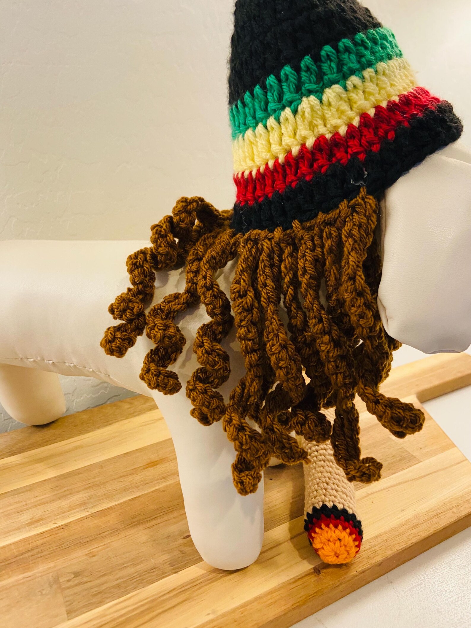 Rasta Hat Animl Pet Hat With Marijuana Weed Toy - Etsy