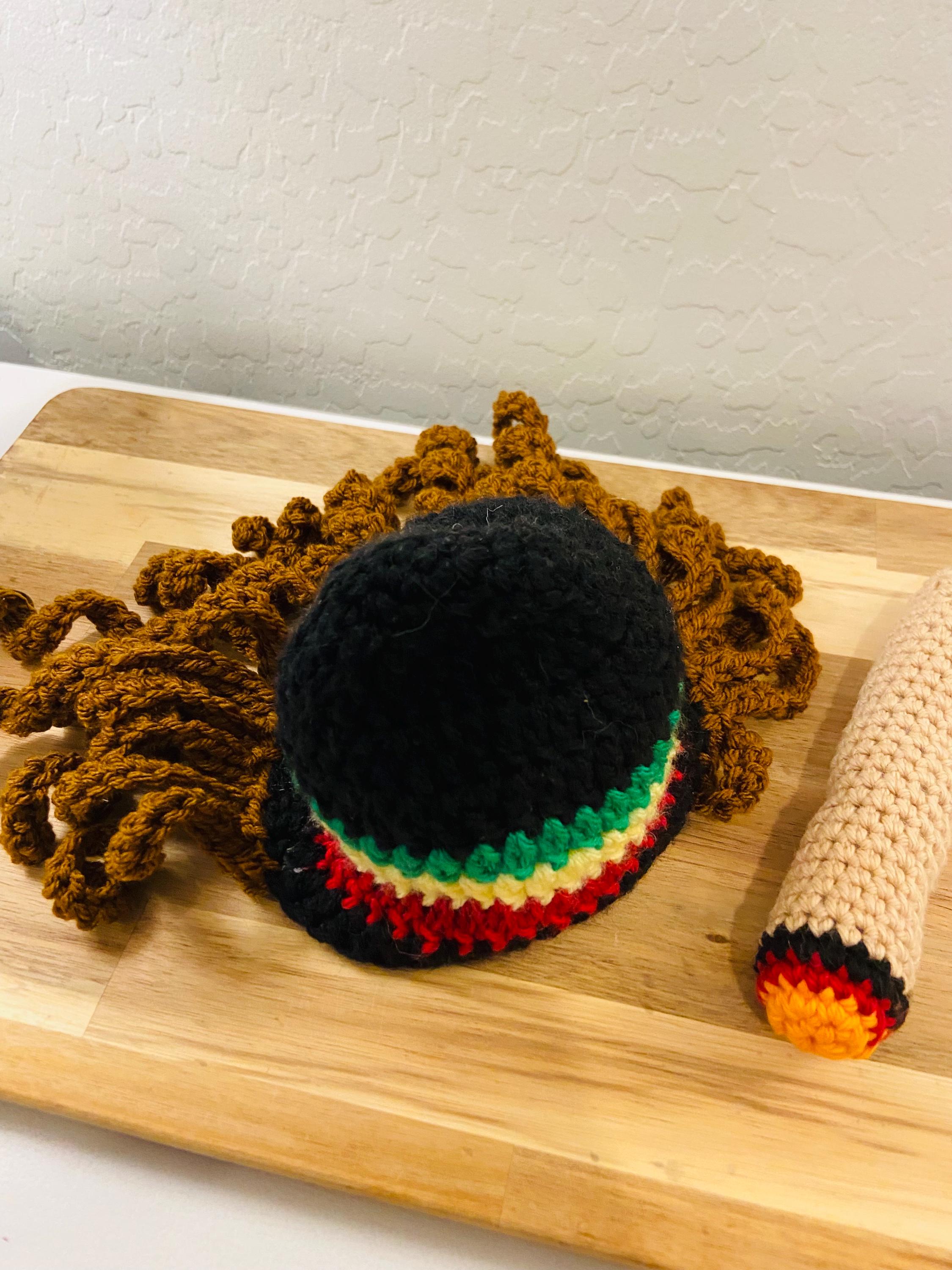 Rasta Hat Animl Pet Hat With Marijuana Weed Toy - Etsy
