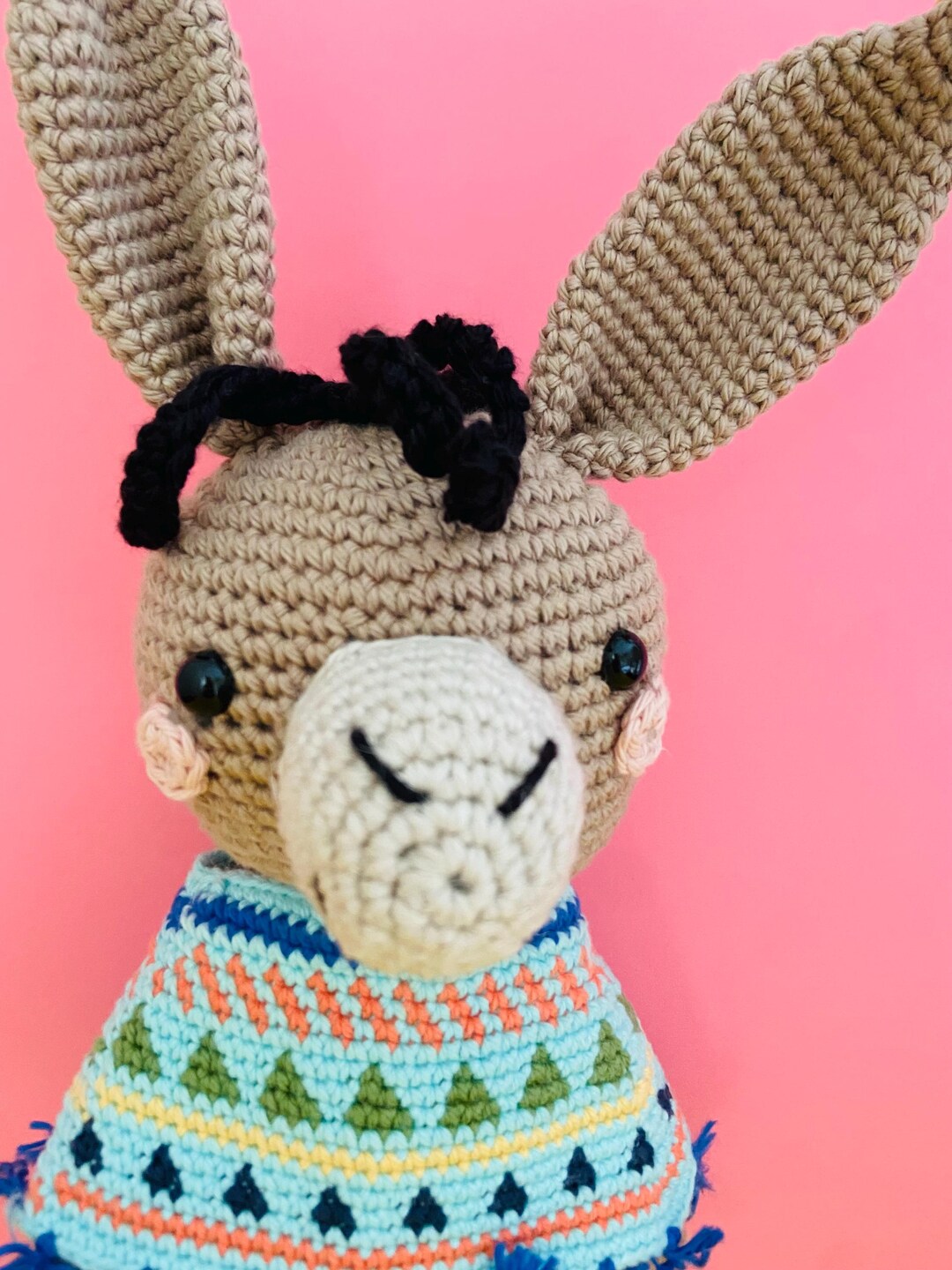 Donkey Mule Handmade Organic Cotton Amigurumi - Etsy