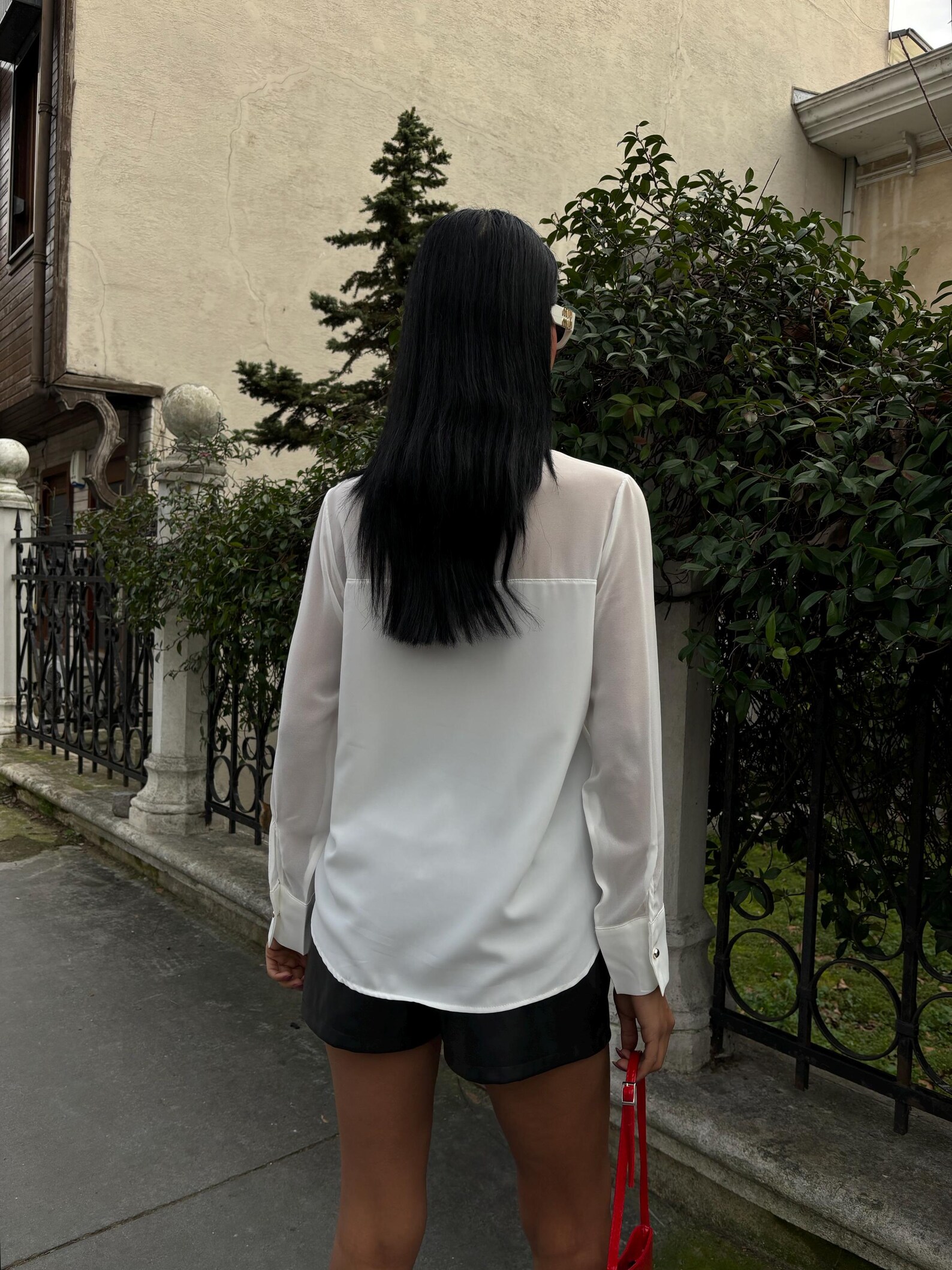Transparent Detailed Flowy Shirt Blouse - Etsy