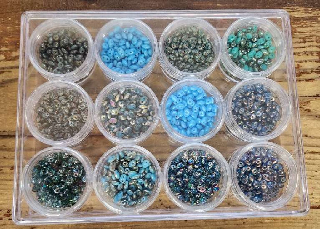 12- Color Superduo Set - Azure - Etsy