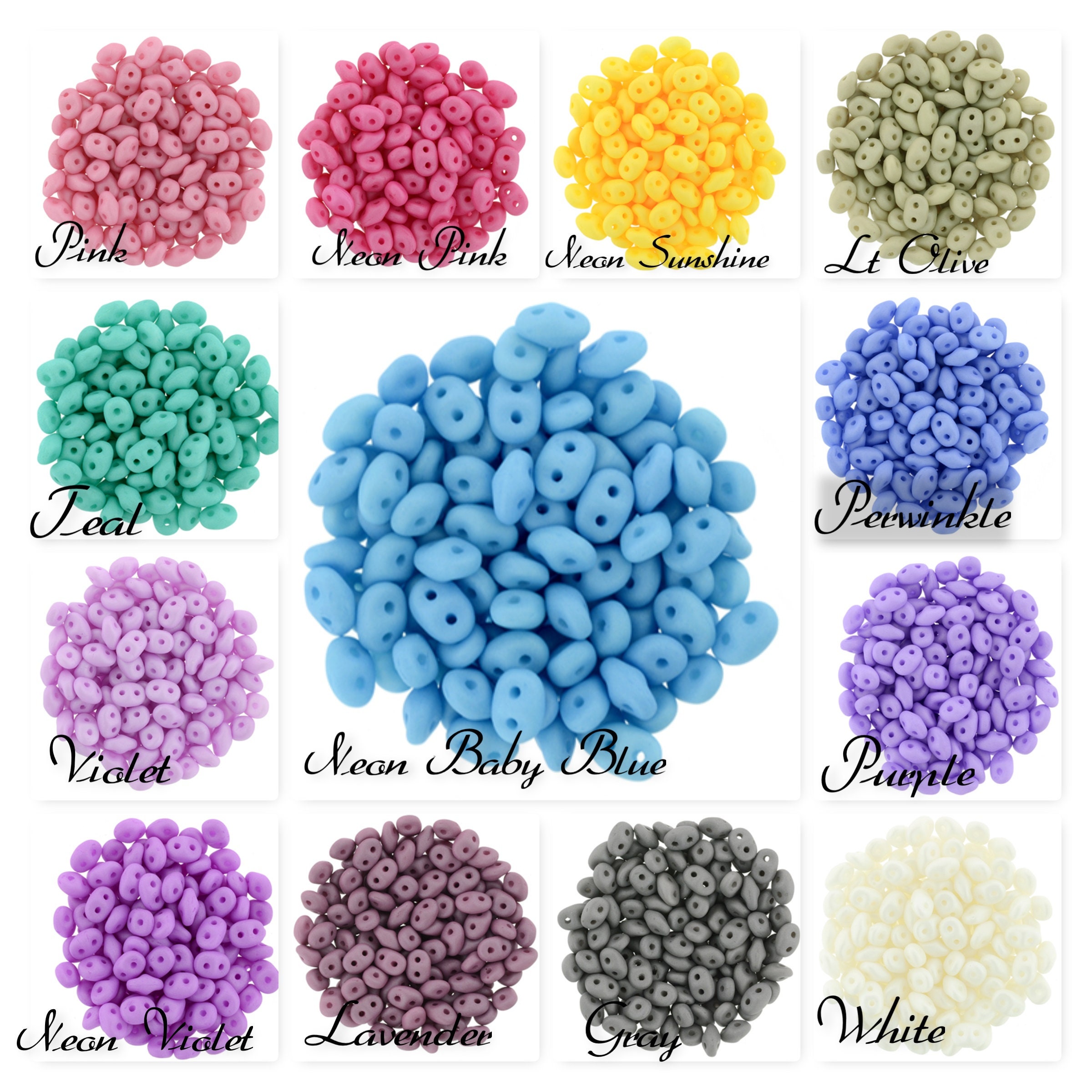 Superduo Saturated Colors - Etsy