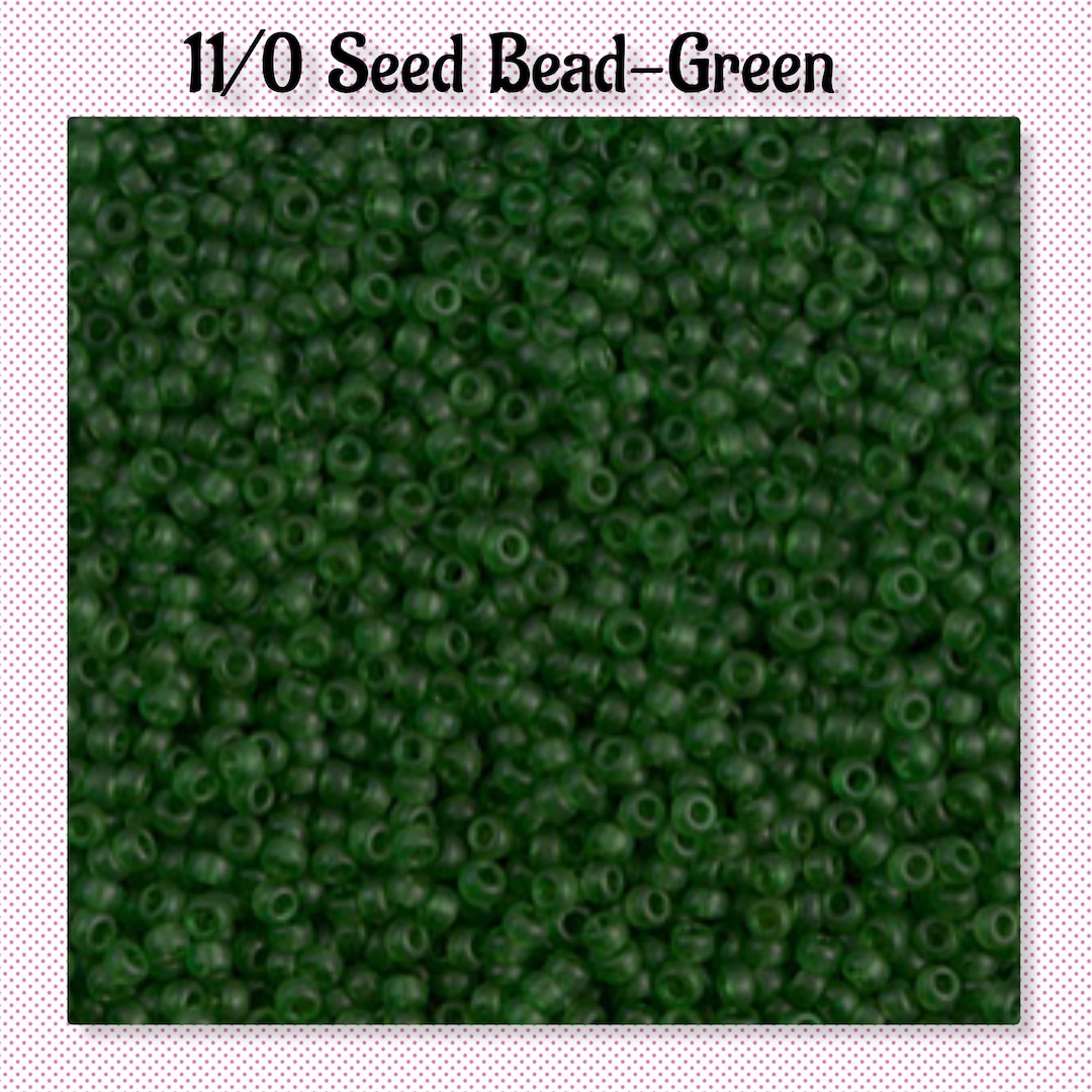 11/0 Seed Bead - Green - Etsy