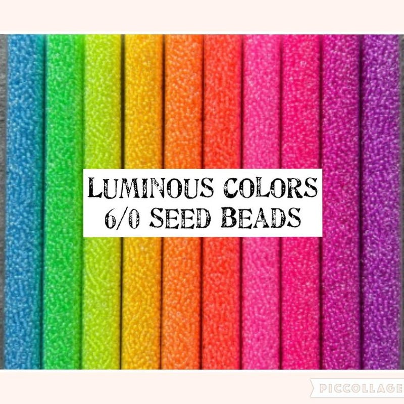 6/0 Luminous Beads - Etsy