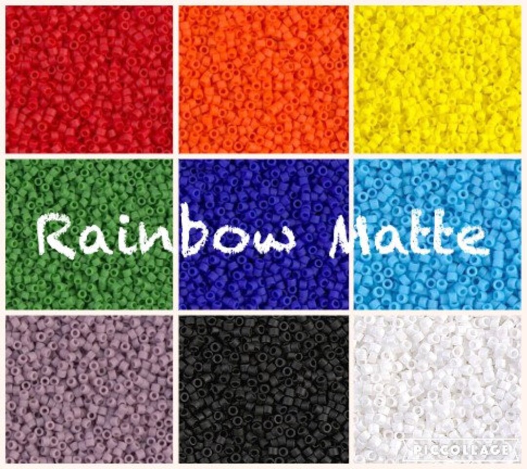 Rainbow Matte 11/0 Delica 9 Color Lot - Etsy