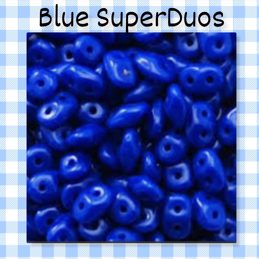 Superduo Bead - "blue" - Etsy