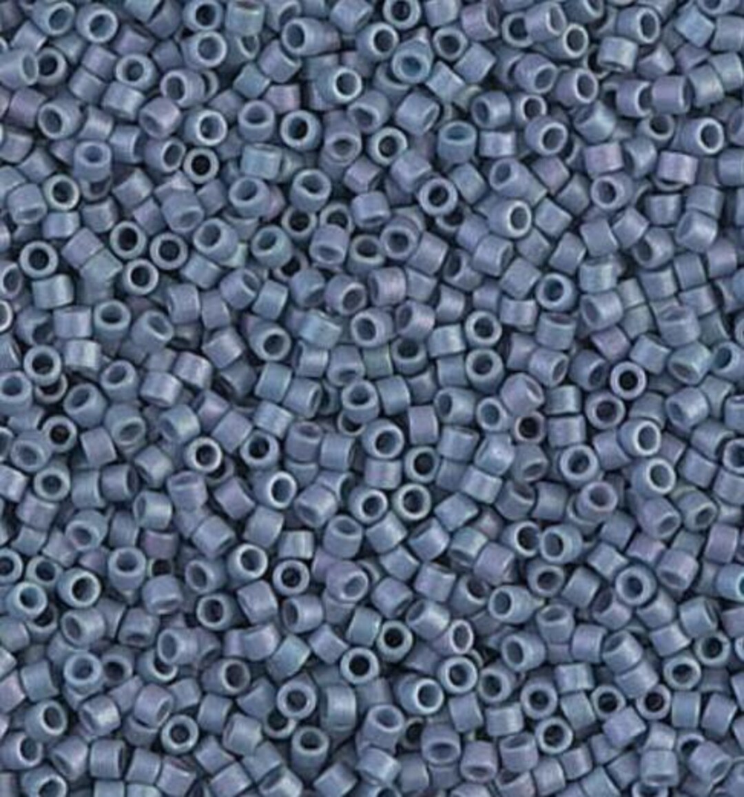 DB0376- Denim Blue Opaque Matte - Size 11 Miyuki Delica - Etsy