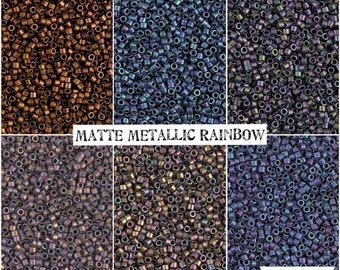 11/0 Delica Duracoat Opaque DB2101 Thru DB2142 42 Color Lot 5 Grams per ...